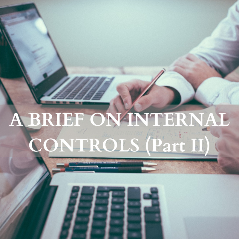 A BRIEF ON INTERNAL CONTROLS - Limitless Consulting A BRIEF ON INTERNAL CONTROLS - Limitless Consulting